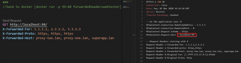 Asp.Net Core, reverse proxy and X-Forwarded-* headers